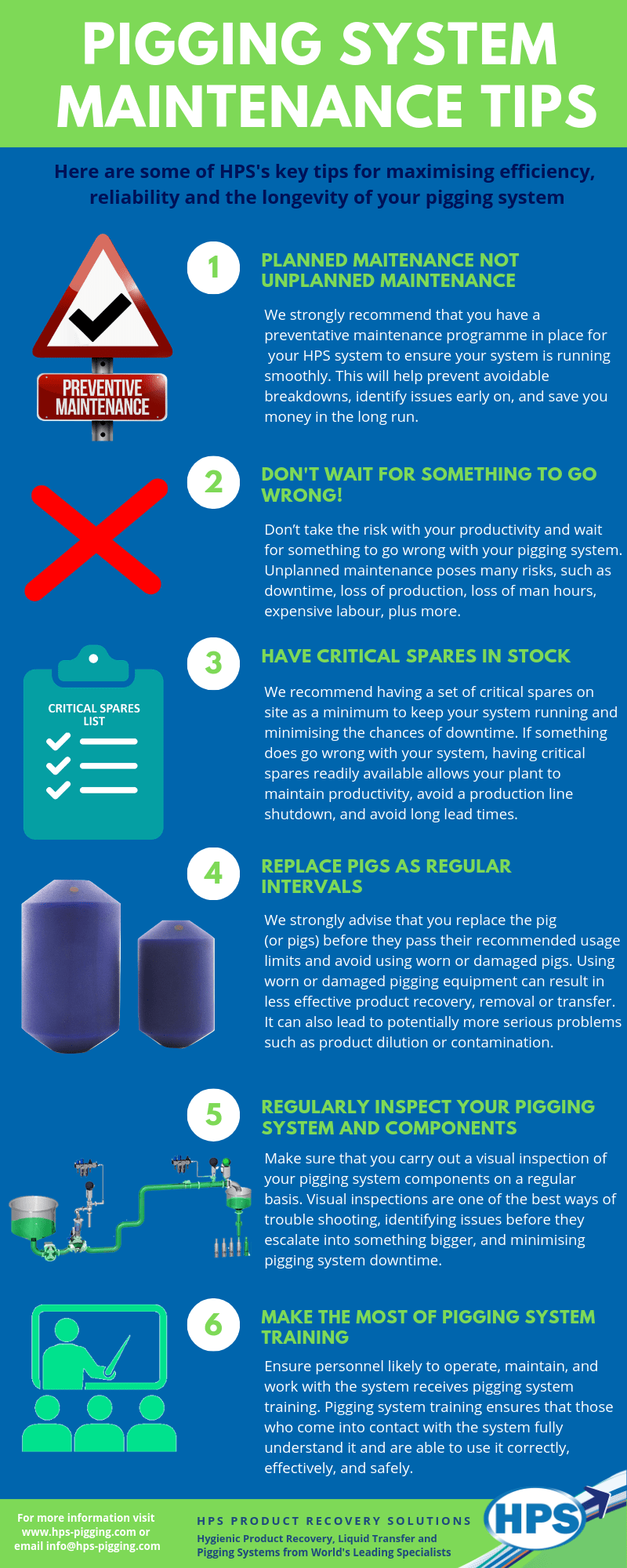 Top Tips for Maintaining your HPS Pigging System - HPS Hygienic Pigging ...