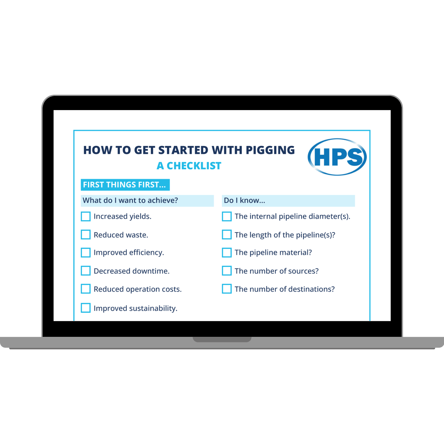 How to Get Started with Pigging - Free Checklist - HPS Hygienic Pigging ...